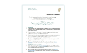 Changes to Covid-19 special leave with pay - Association of Secondary ...