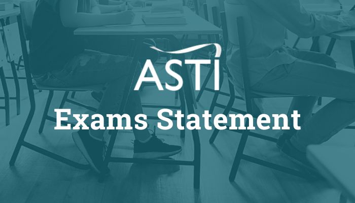 ASTI Press Release - Association of Secondary Teachers, Ireland
