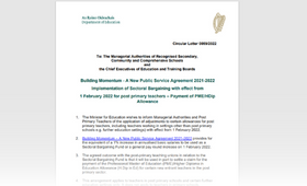 Sectoral Bargaining Circular for the Post-Primary sector - Association ...
